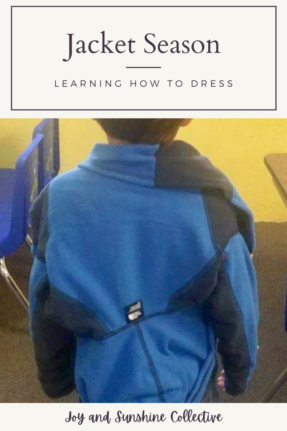 teaching children how to put on their coats while fostering independence