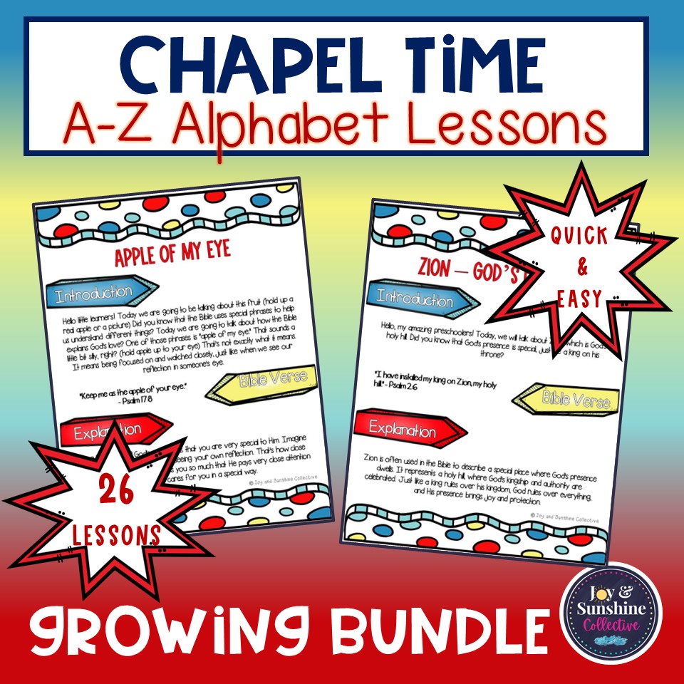 Teaching Values Through Chapel Time: Engaging Lessons for Preschoolers ...