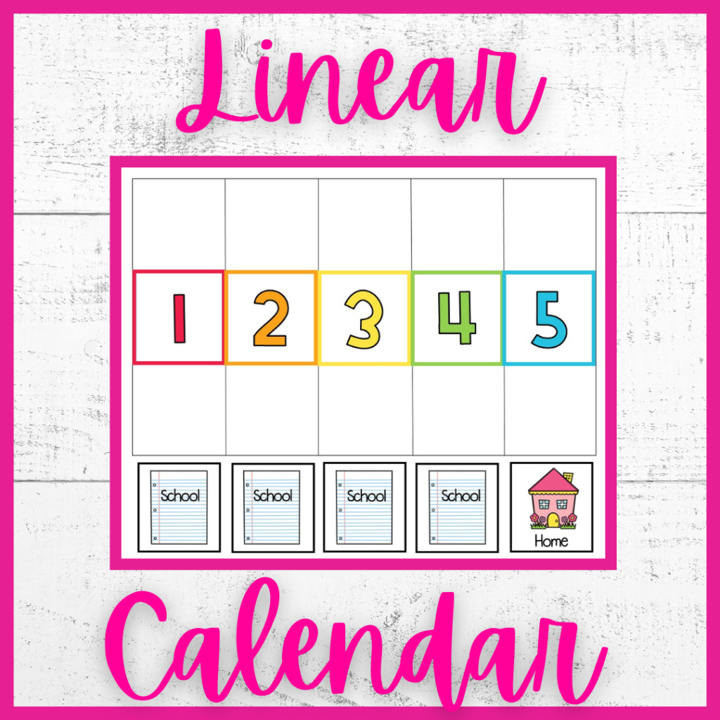 The benefits of using a linear calendar for preschoolers - Joy ...